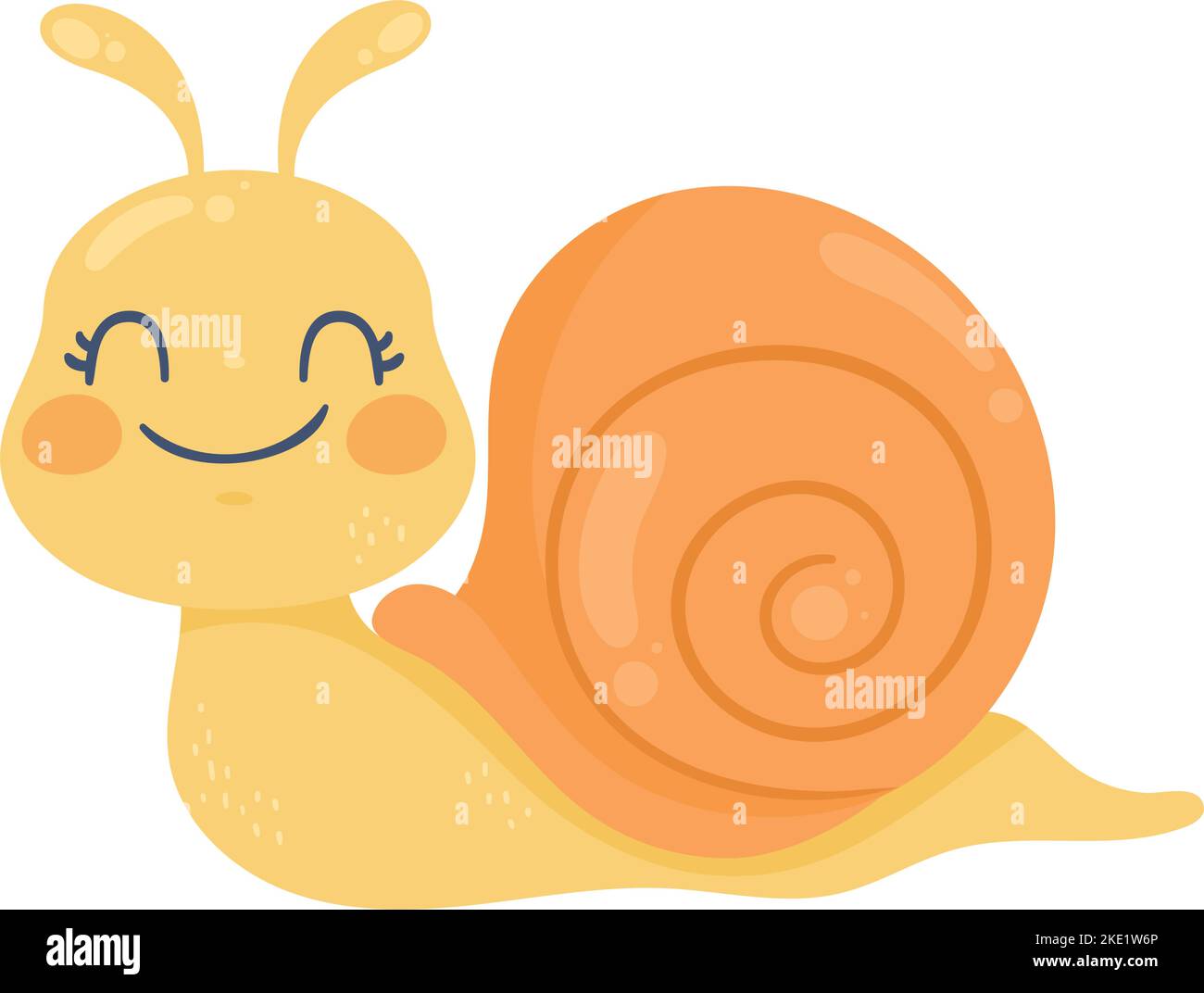 cute snail garden animal character Stock Vector Image & Art - Alamy