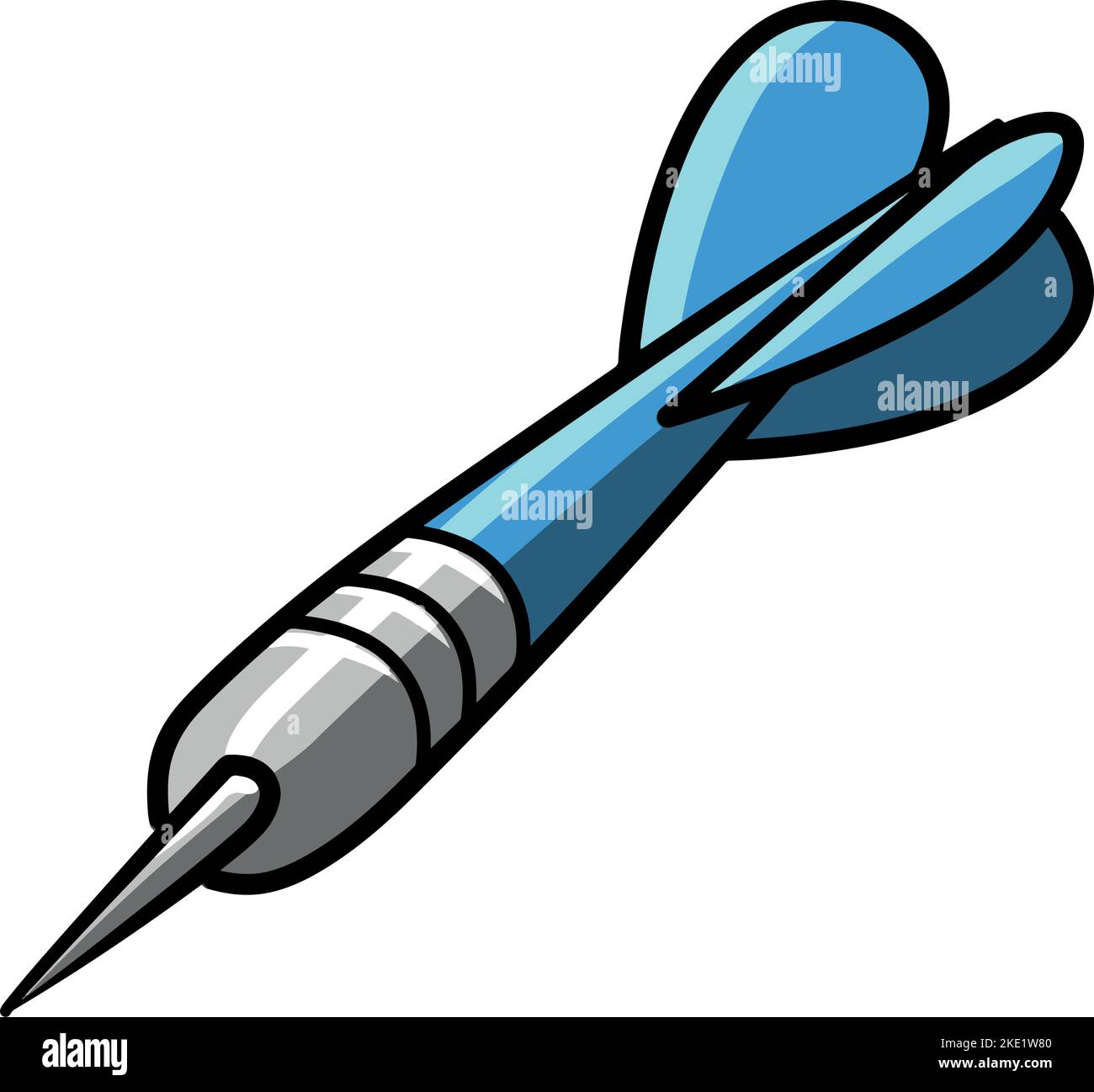 A cute kawaii blue dart clipart Stock Vector Image & Art - Alamy