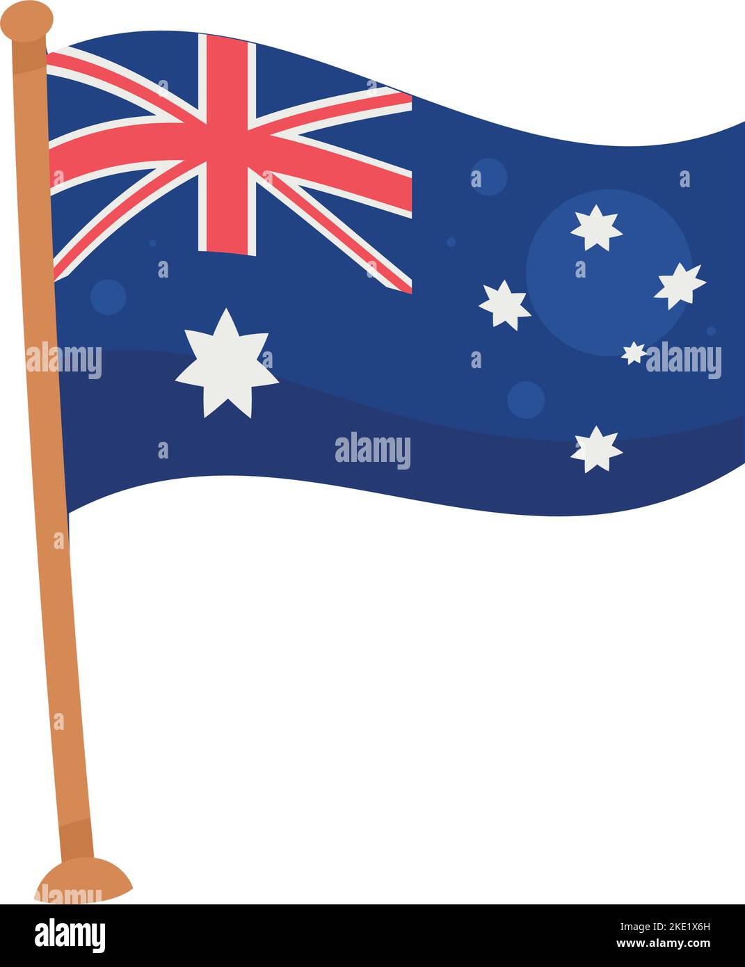 Australian flag pole Stock Vector Images - Alamy