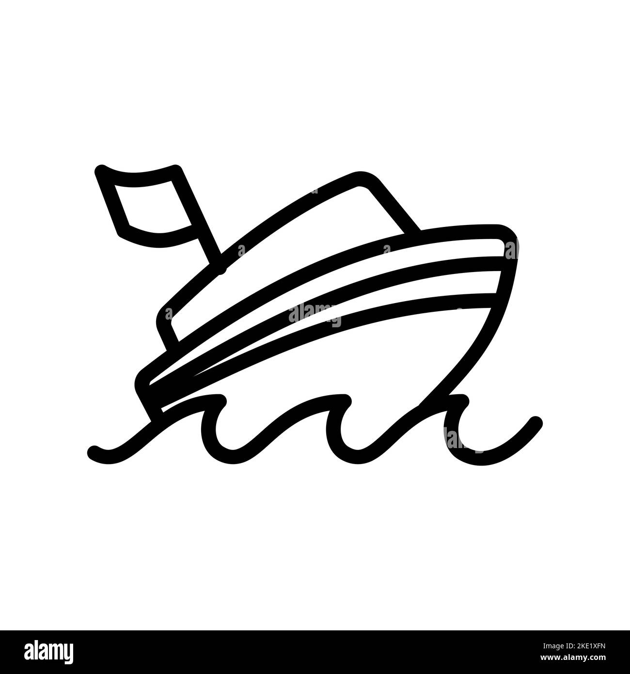 Electric engine boat Cut Out Stock Images & Pictures - Alamy