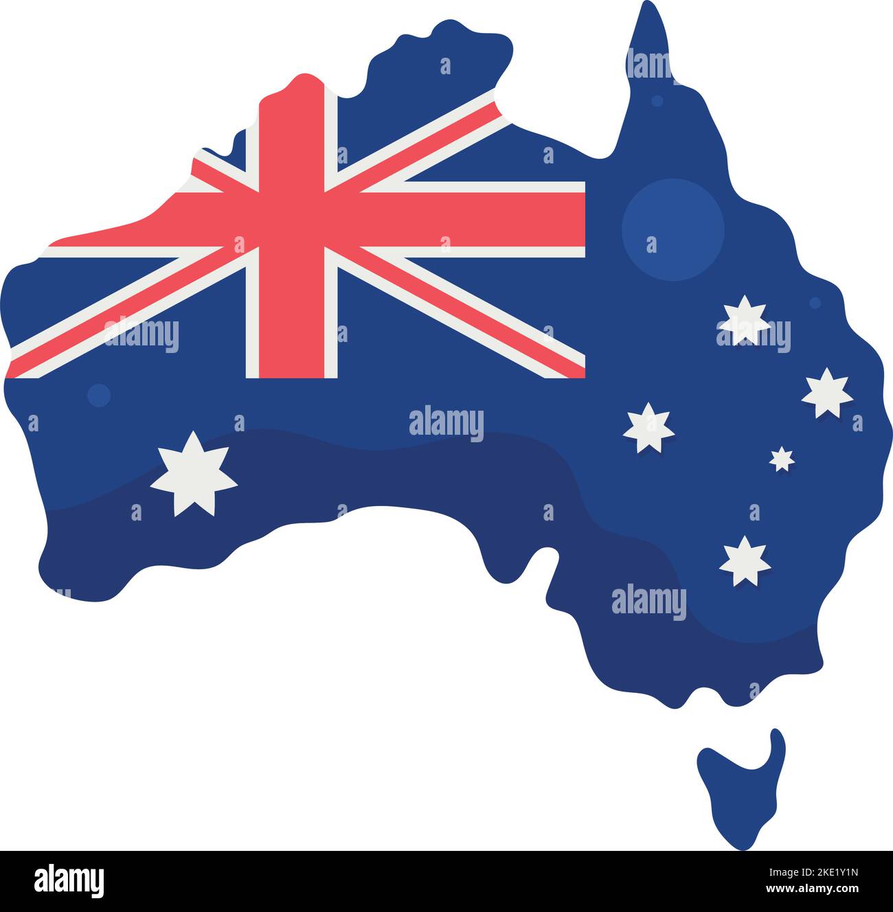 australian flag in map icon Stock Vector Image & Art - Alamy
