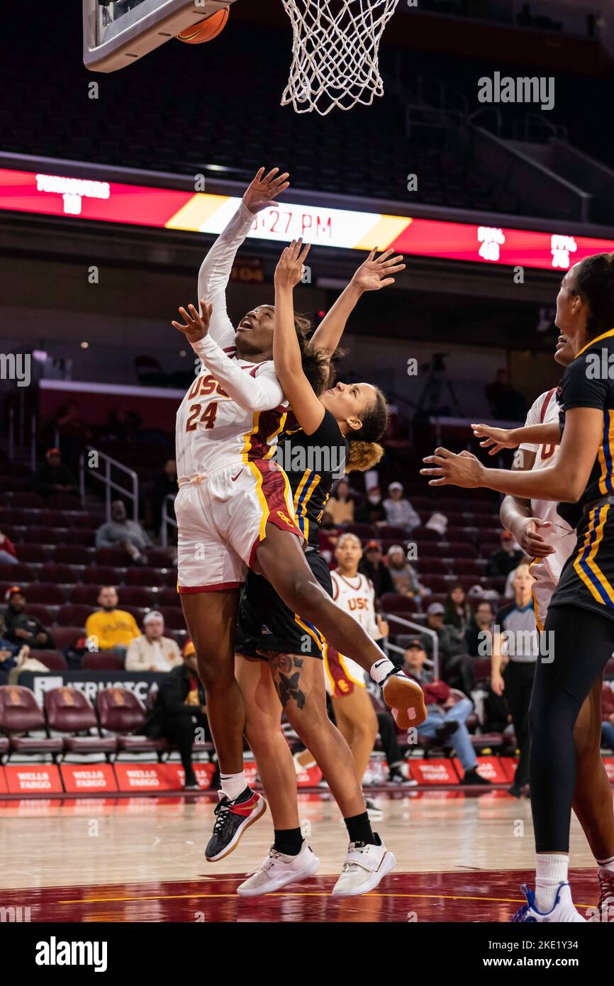Los Angeles, United States. 08th Nov, 2022. USC Trojans guard Okako ...