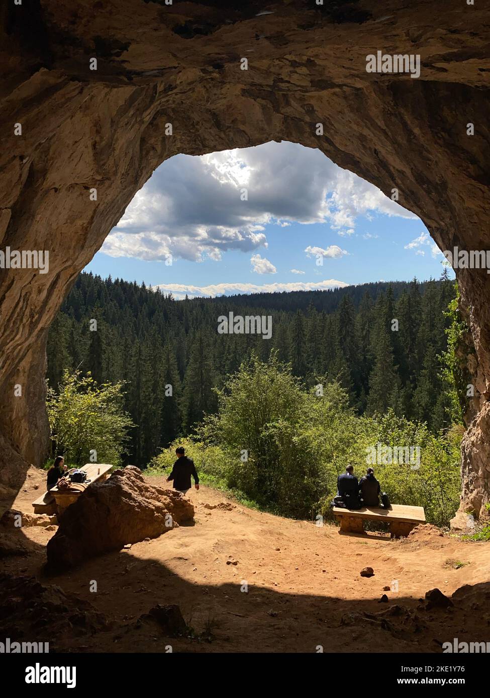 The famous Bijambare cave and thick forest in Sarajevo, Bosnian and ...