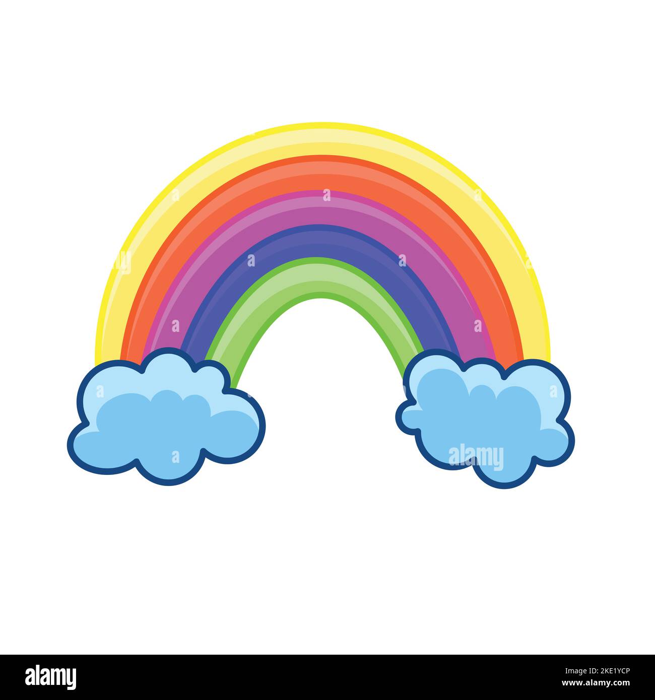 A clipart of a rainbow with clouds Stock Vector Image & Art - Alamy A clipart of a rainbow with clouds Stock Vector Image & Art - Alamy