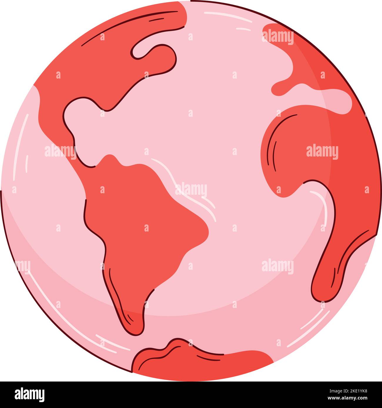 pink world planet earth icon Stock Vector Image & Art - Alamy