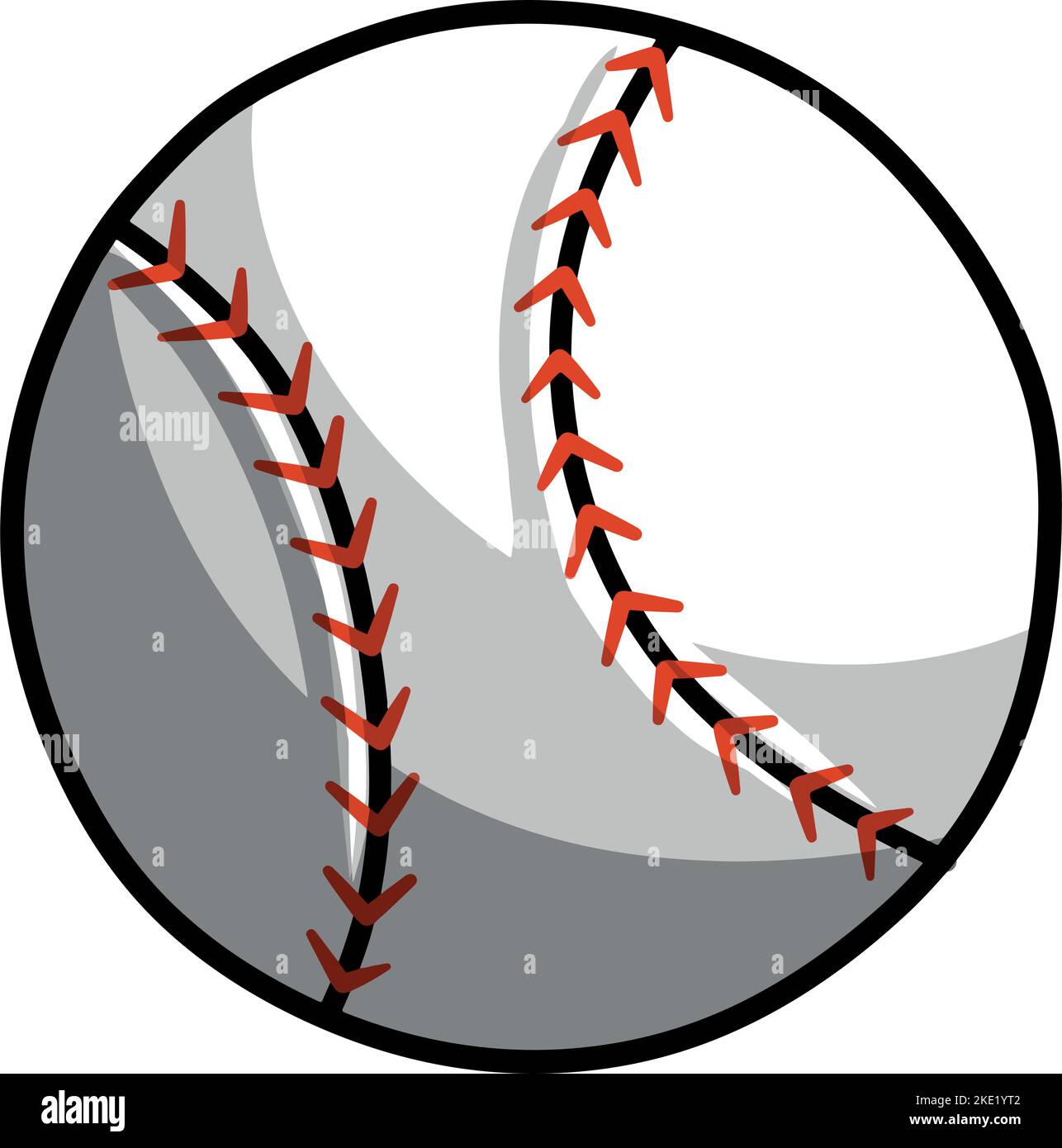 A clipart of a baseball on a white background Stock Vector Image & Art ...