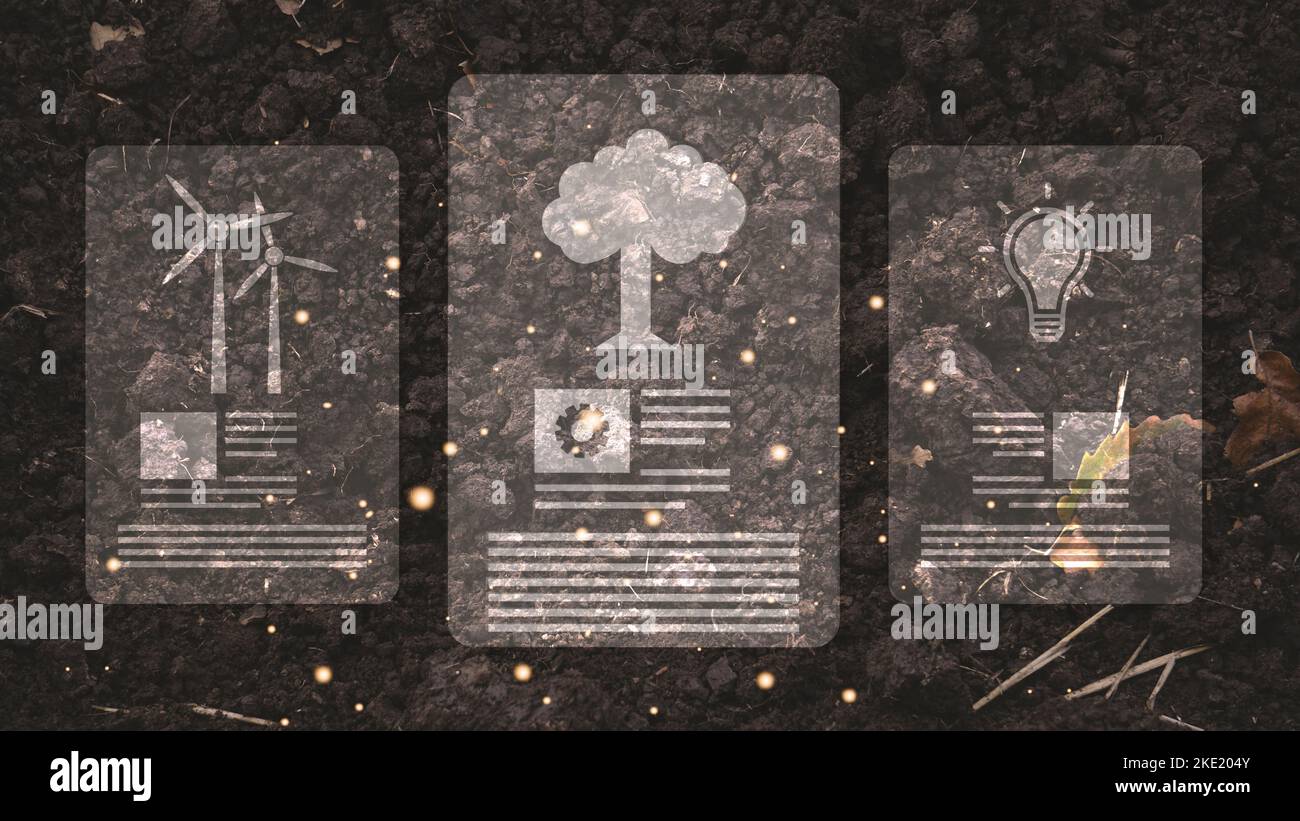 Climate change concept for sustainable and renewable energy ...