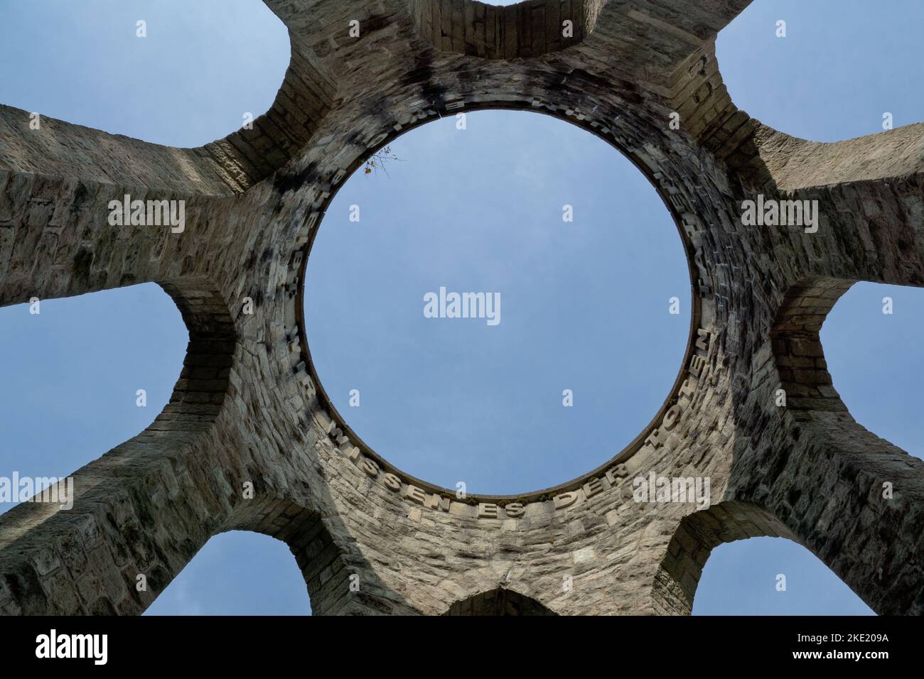 Gernsbach, Germany: War memorial on the Rumpelstein. It was inaugurated ...
