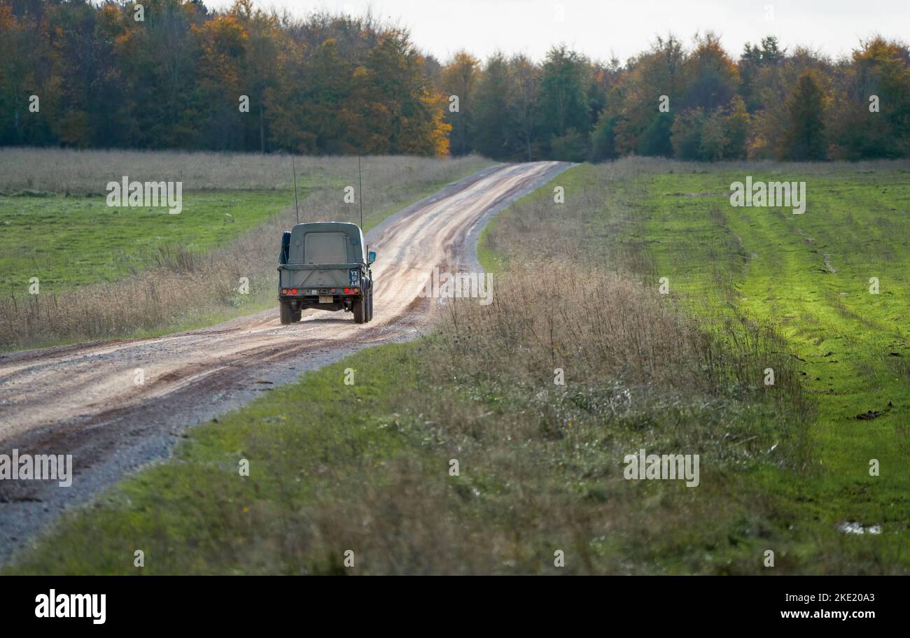 British army Land Rover Defender Wolf 4x4 medium utility vehicle ...