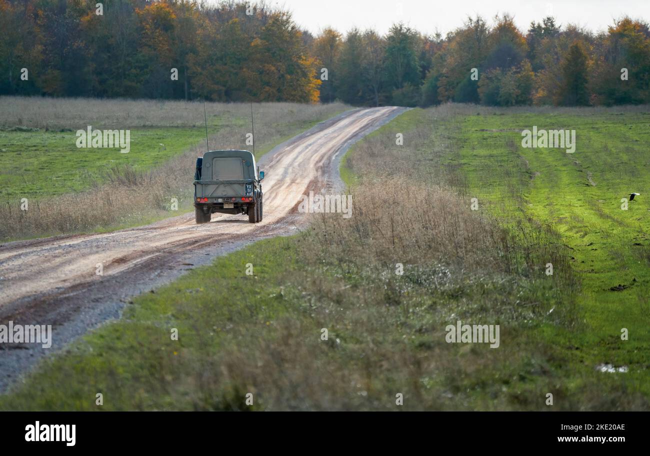 British army Land Rover Defender Wolf 4x4 medium utility vehicle ...
