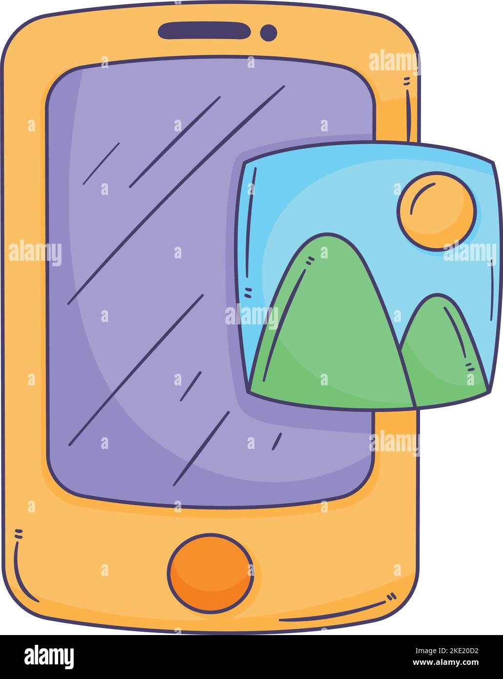 smartphone with picture file icon Stock Vector Image & Art - Alamy