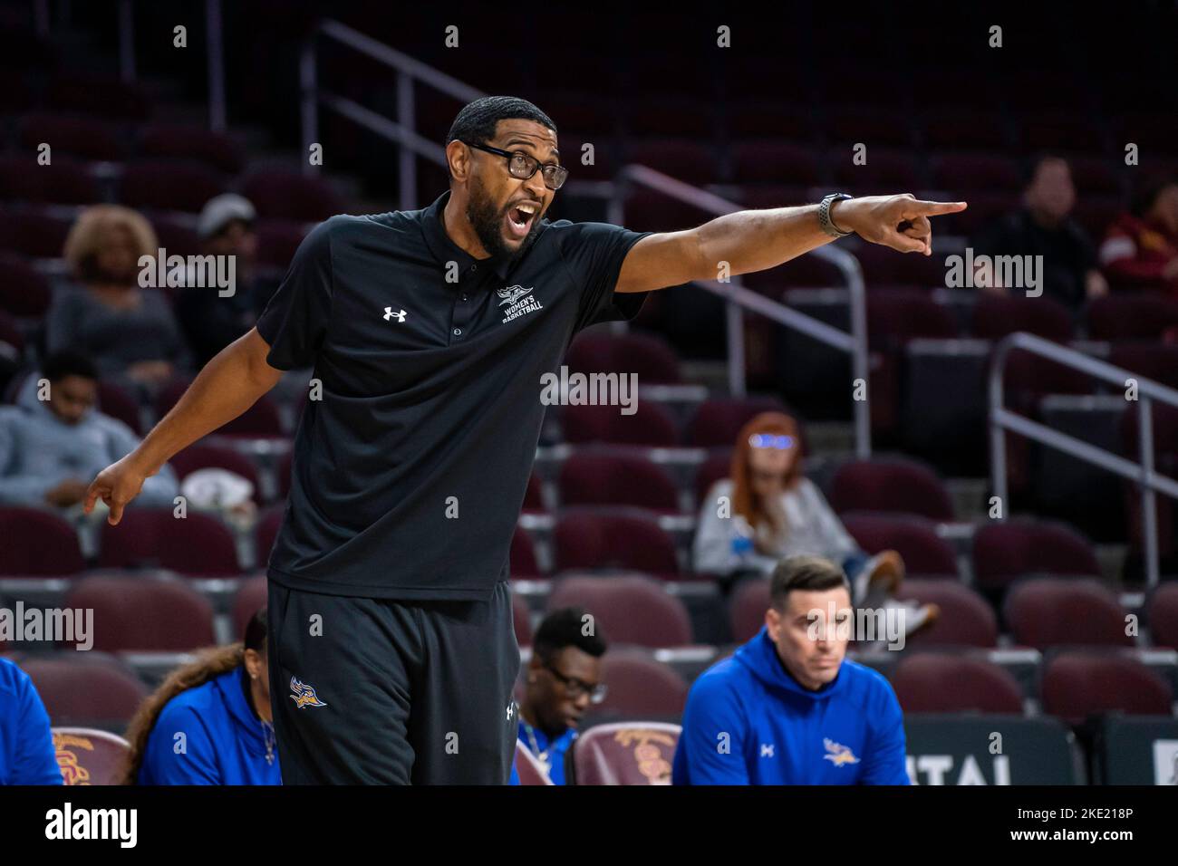 CSU Bakersfield Roadrunners head coach Greg McCall during a NCAA women ...