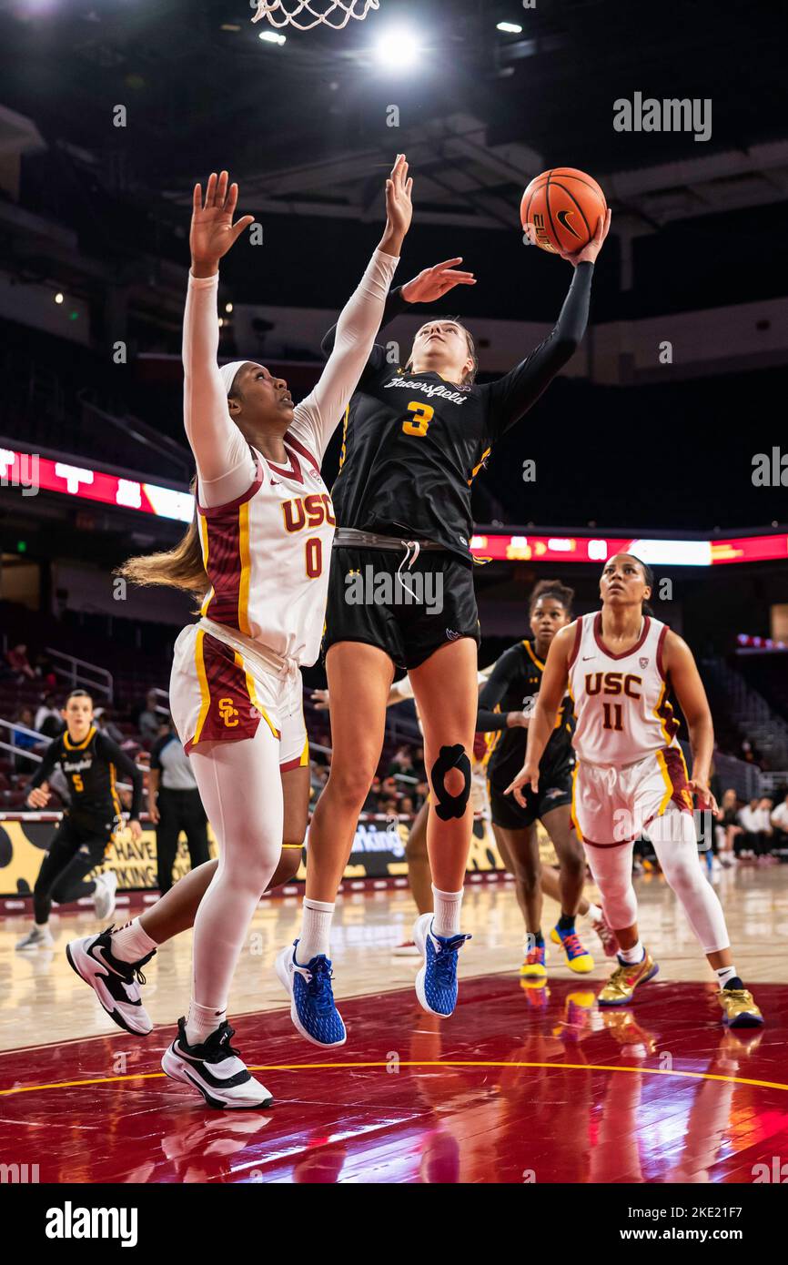 CSU Bakersfield Roadrunners forward Hennie van Schaik (3) shoots over ...