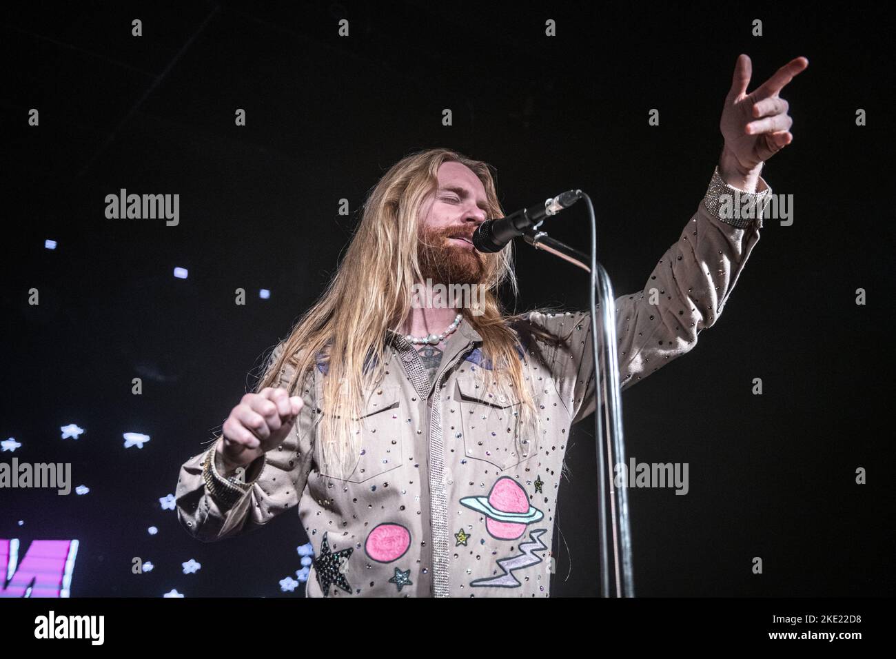 Sam Ryder performing at La 2 de Apolo, Barcelona 8 Nov. 2022 ...