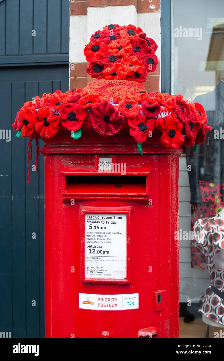 Bagshot, Surrey, UK. 7th November, 2022. A vibrant Remembrance Day ...