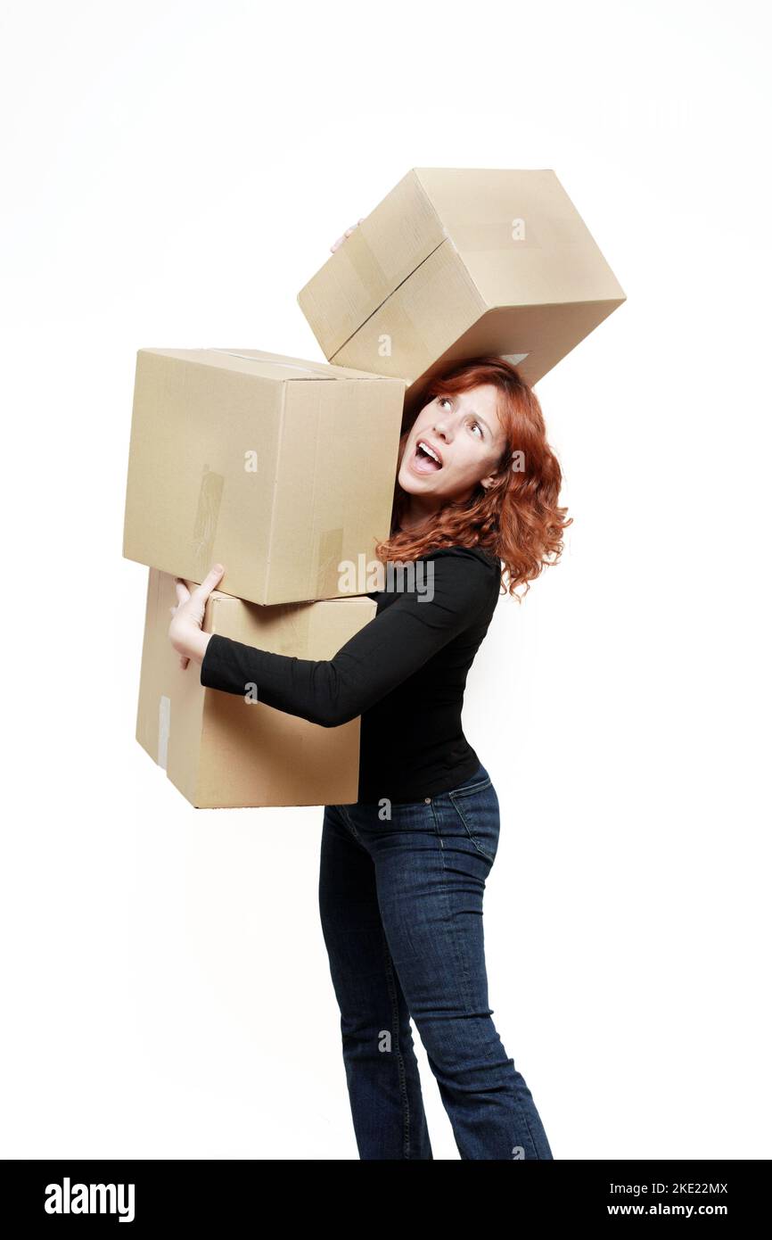 Carrying parcel warehouse hi-res stock photography and images - Alamy