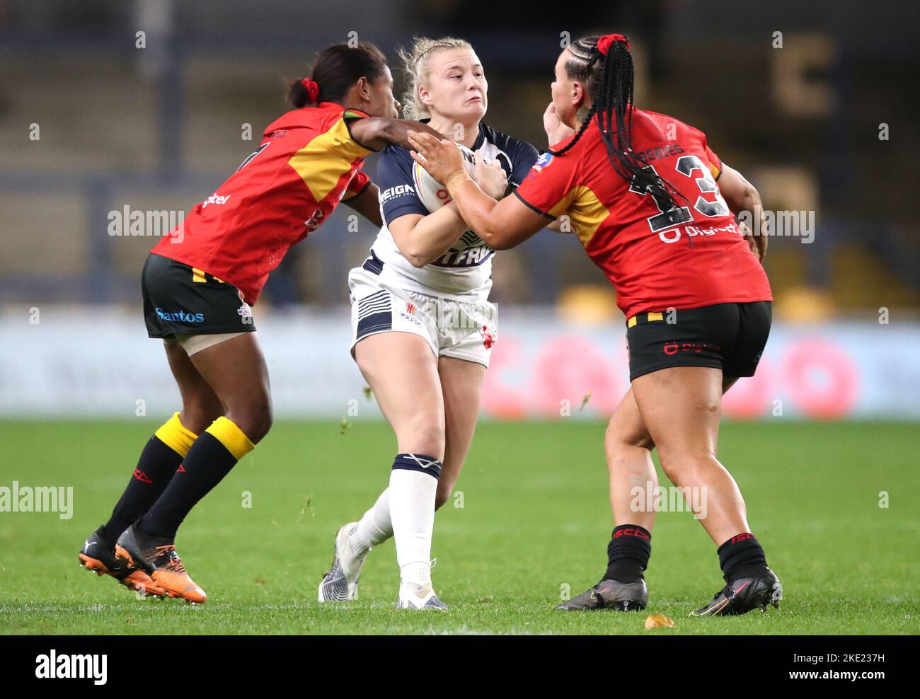 England's Georgia Roche during the Women's Rugby League World Cup Group ...