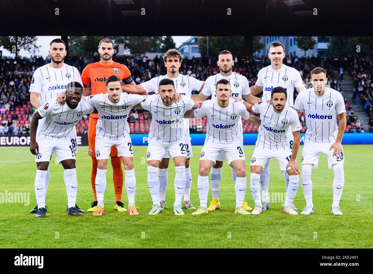 Zurich, Switzerland - October 06: (L-R FC Zürich squad poses for team ...