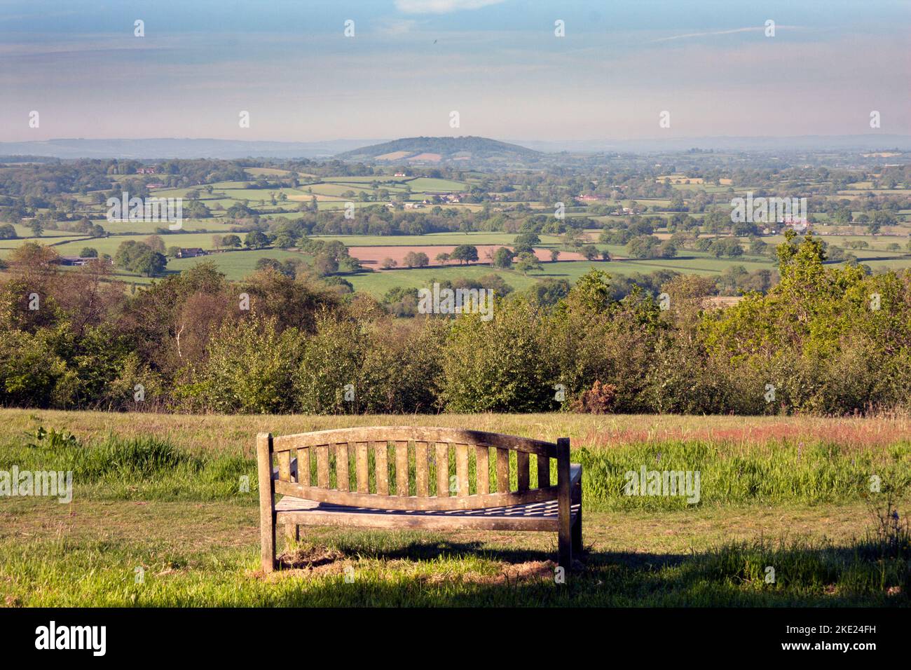 the Vale of Blackmore from East Knoyle with Duncliffe hill in distance ...