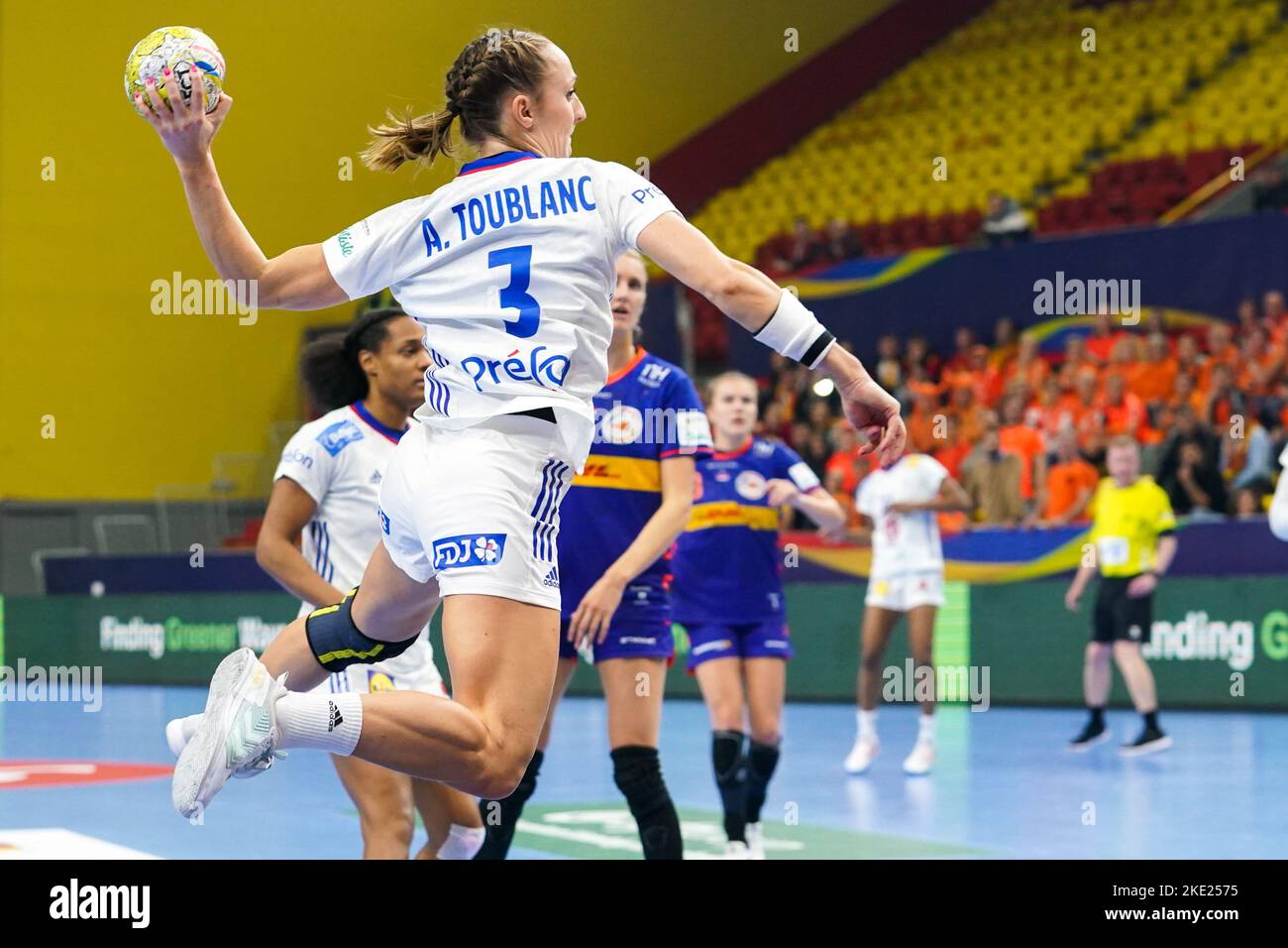 SKOPJE, MACEDONIA - NOVEMBER 9: Alicia Toublanc of France during the ...