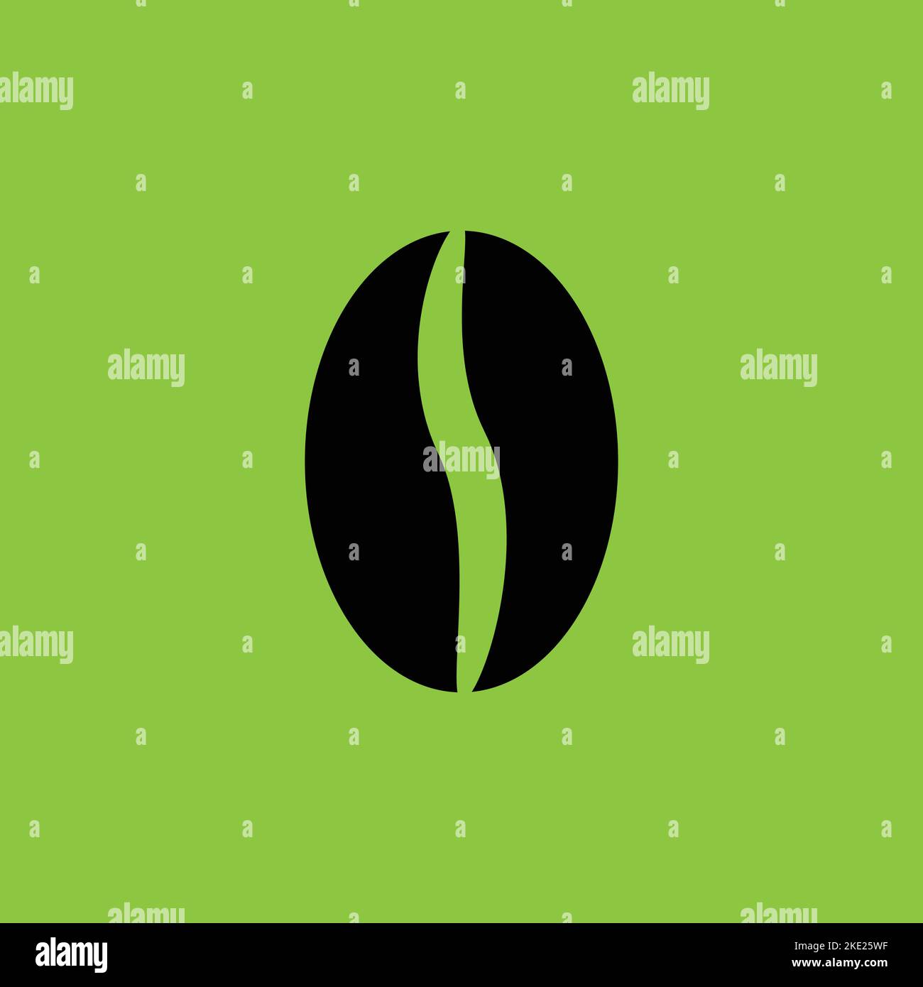 Coffee Bean icon isolated. Cafe Concept. - Vector Stock Vector Image ...