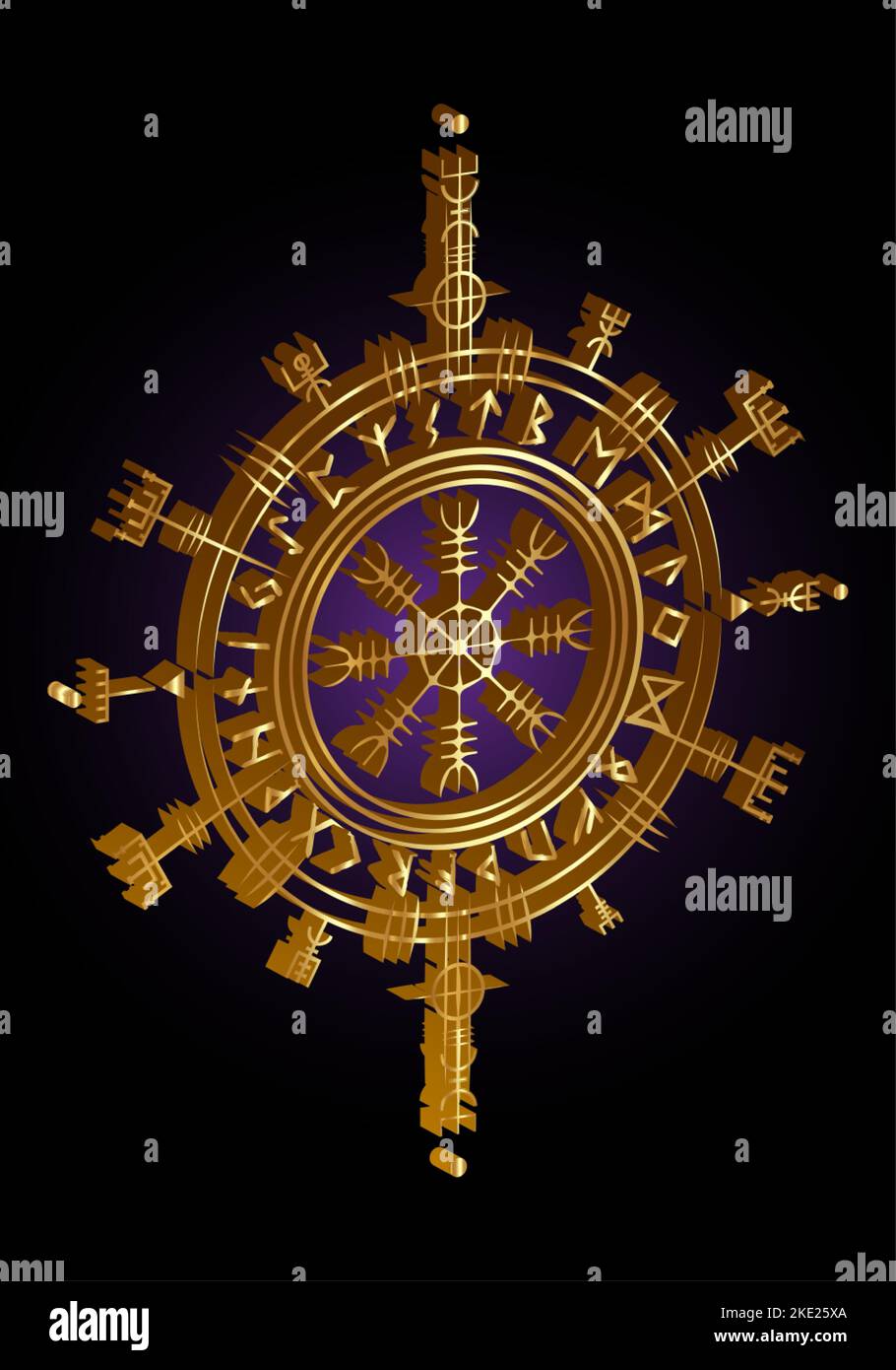 Norse god runes Stock Vector Images - Alamy