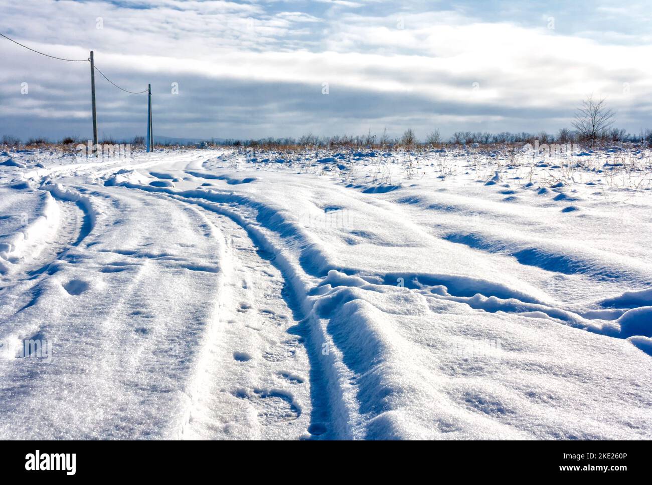 Winter scenic scenic light rural countryside hi-res stock photography ...