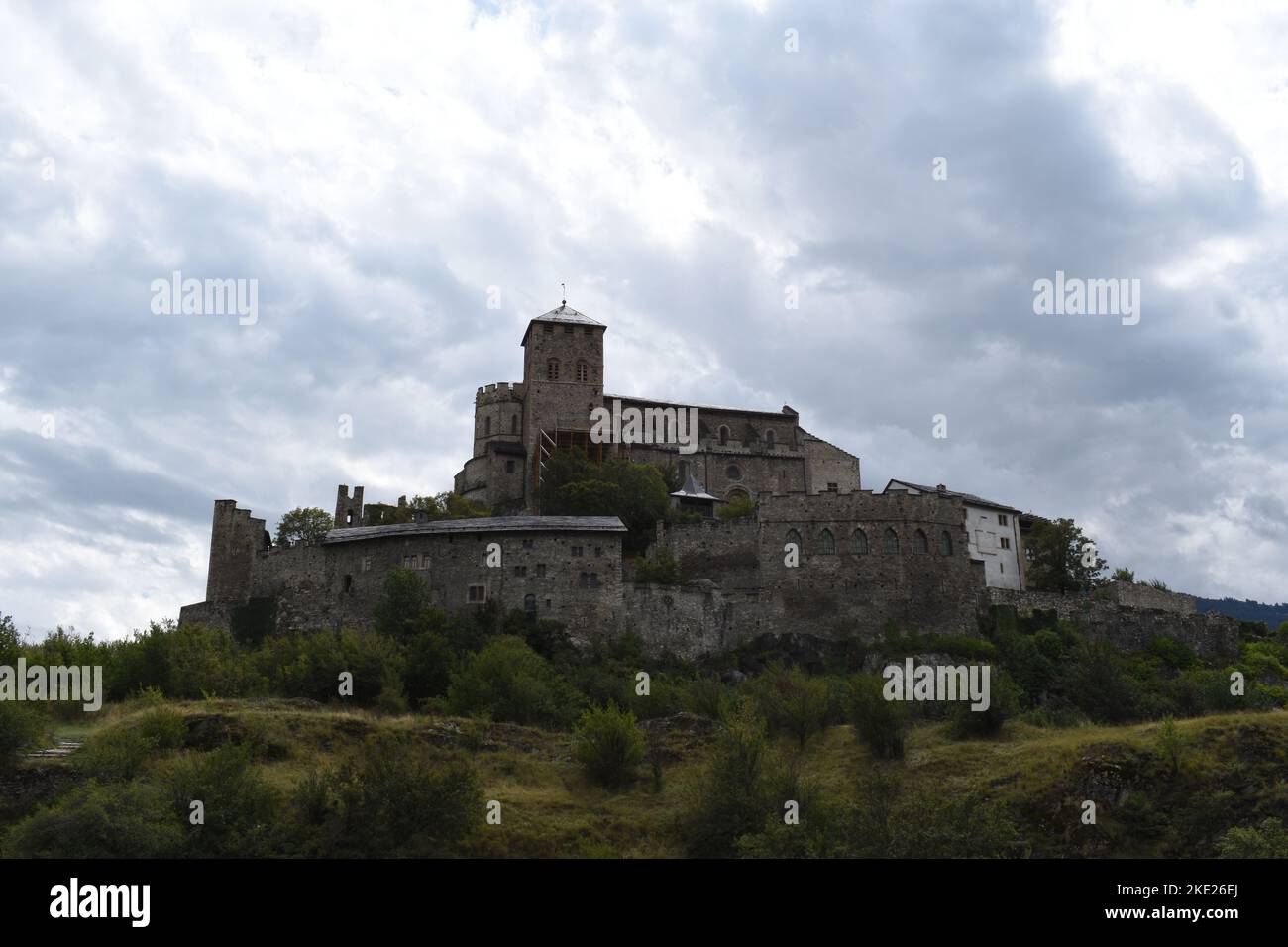 Valere Castles - Notre-Dame de Valère Stock Photo - Alamy