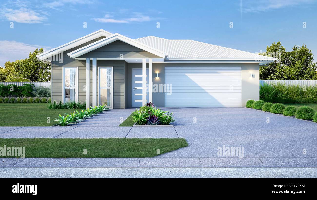 house plan front images Stock Photo - Alamy