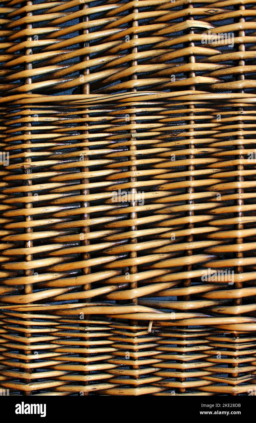 Textured Retro Wicker Wood Pattern For Vertical Background Stock Photo ...