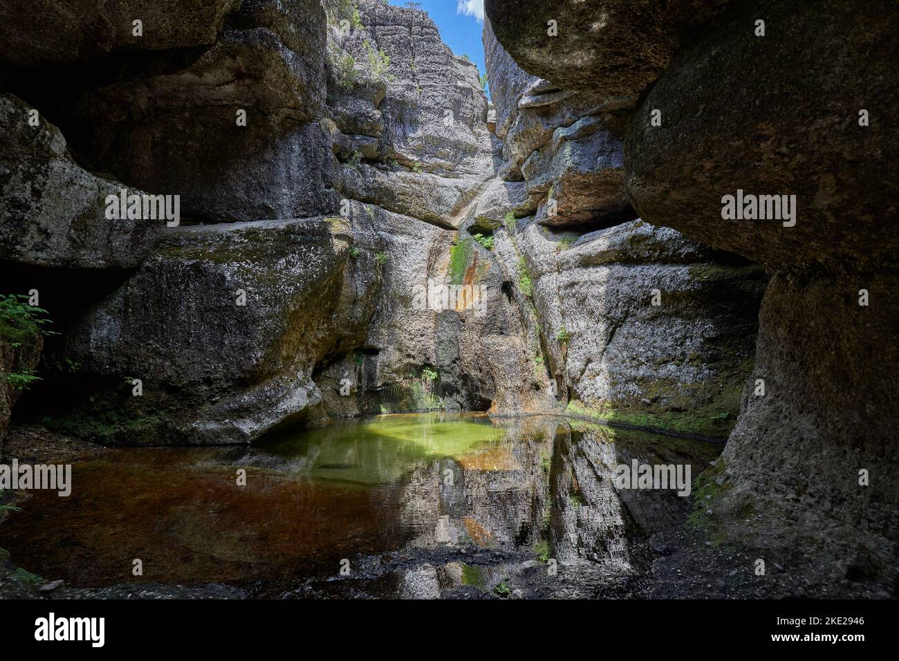 Las Calderas in the Lagunas of Neila. Spectacular pools of crystal ...