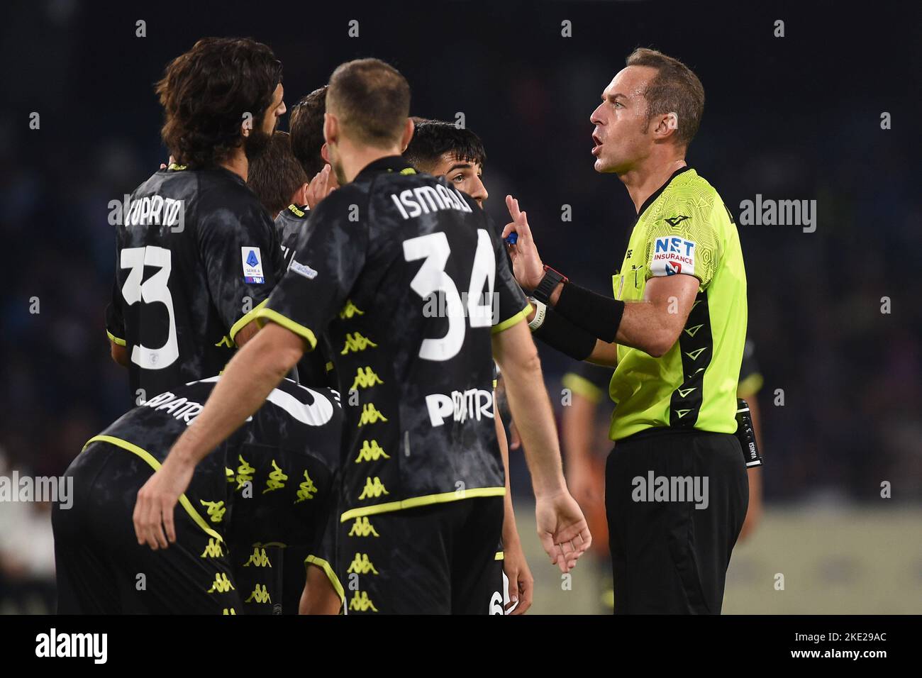 Naples, Italy. 8 Nov, 2022. Players of Empoli Fc during the Serie A ...