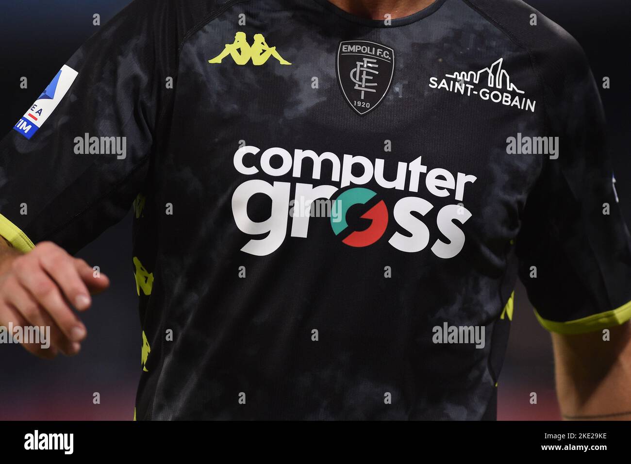 Naples, Italy. 8 Nov, 2022. Close Up of Empoli Fc shirt during the ...