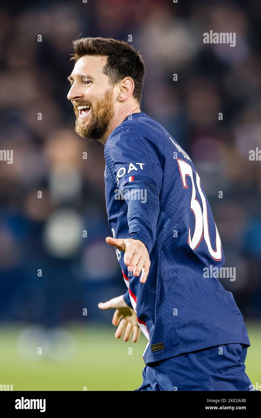 Paris, France - October 25: Lionel Messi of Paris Saint Germain ...