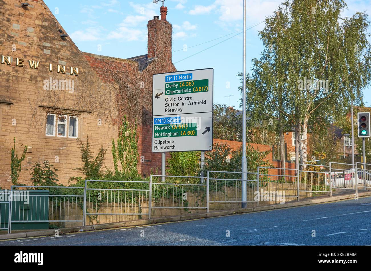 Sign signs information nottinghamshire hi-res stock photography and ...