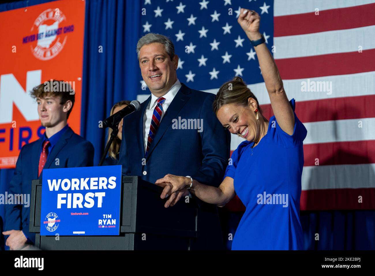 Dublin, Ohio, USA. 9th Nov, 2022. Congressman TIM RYAN (Democrat ...