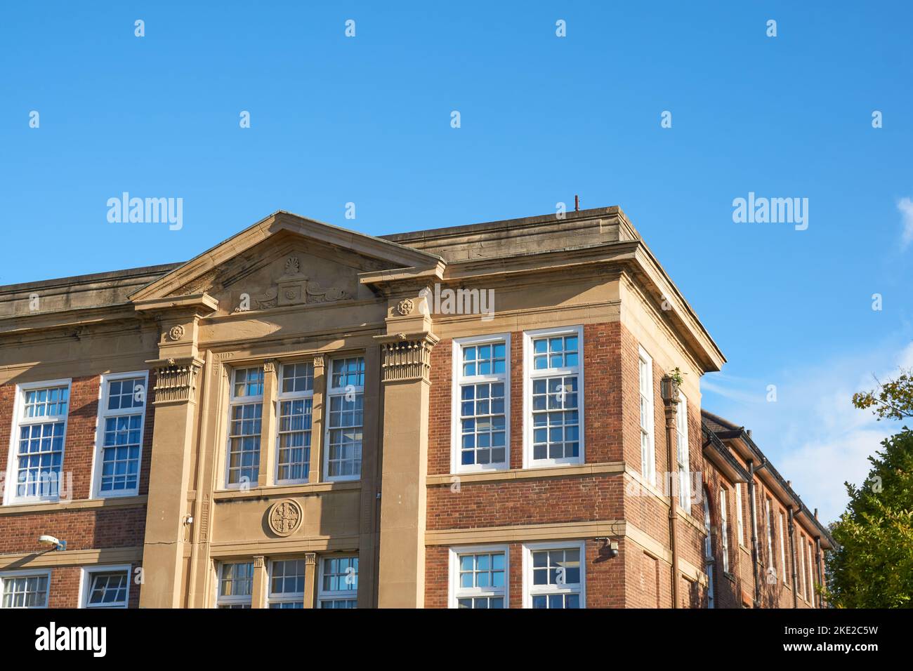 Old fashioned school house in Mansfield, Nottinghamshire, UK Stock ...