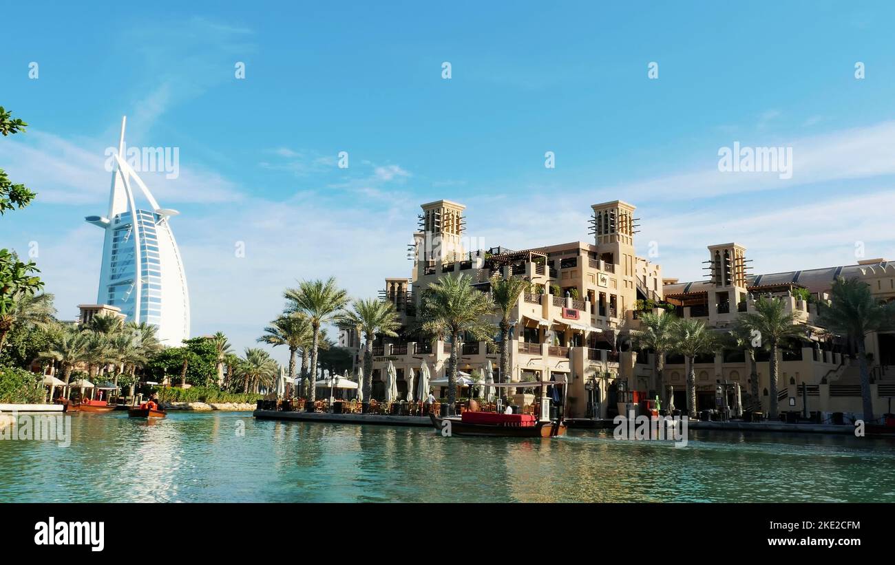 DUBAI, UNITED ARAB EMIRATES, UAE - NOVEMBER 20, 2017: Hotel Jumeirah ...