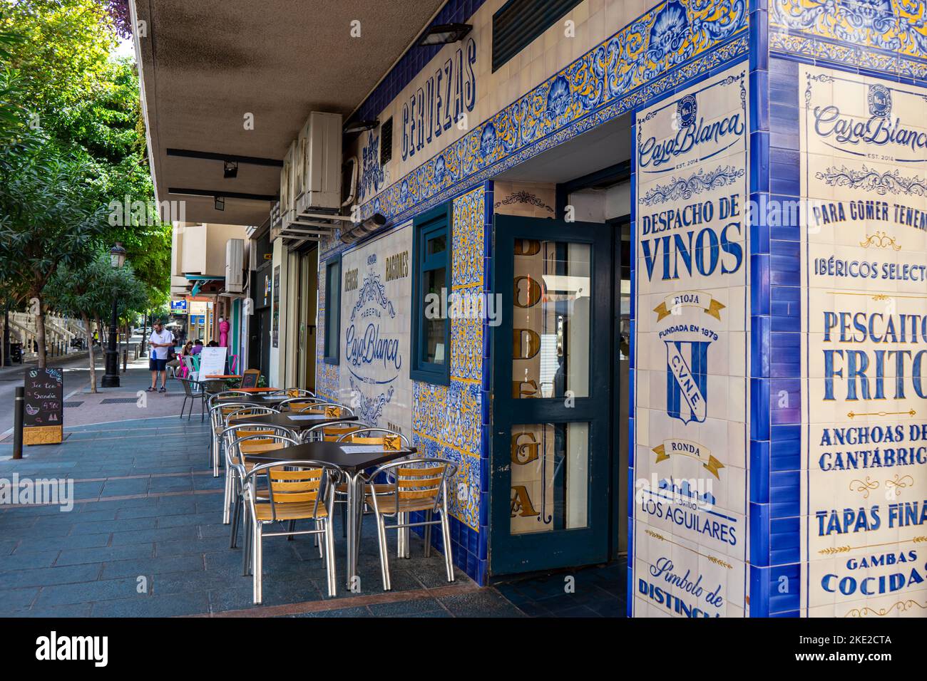 MARBELLA, SPAIN - SEPTEMBER 11, 2022: Traditional Spanish restaurant on ...