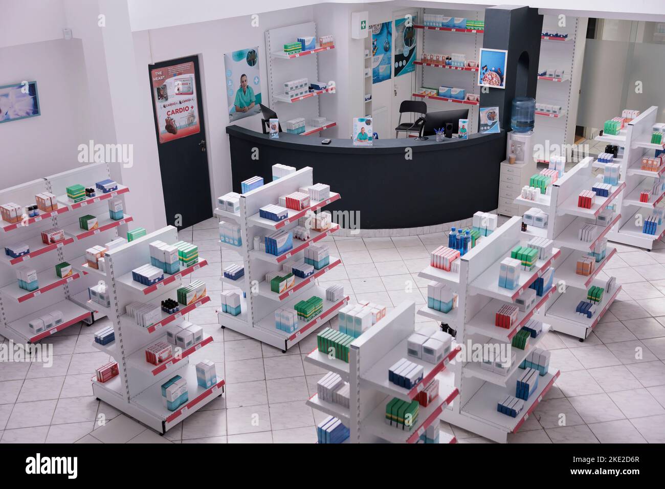 Empty pharmacy shelves hi-res stock photography and images - Alamy