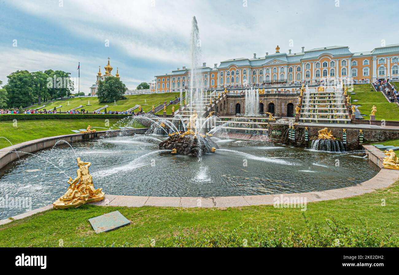 External view of the World Heritage site of Catherine Palace St ...