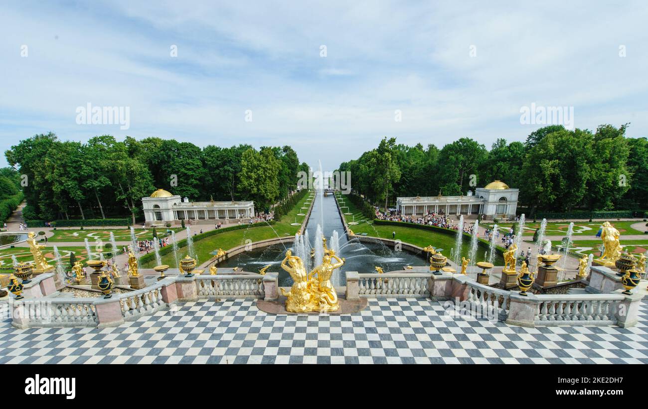 External view of the terrace of the World Heritage site of Catherine ...