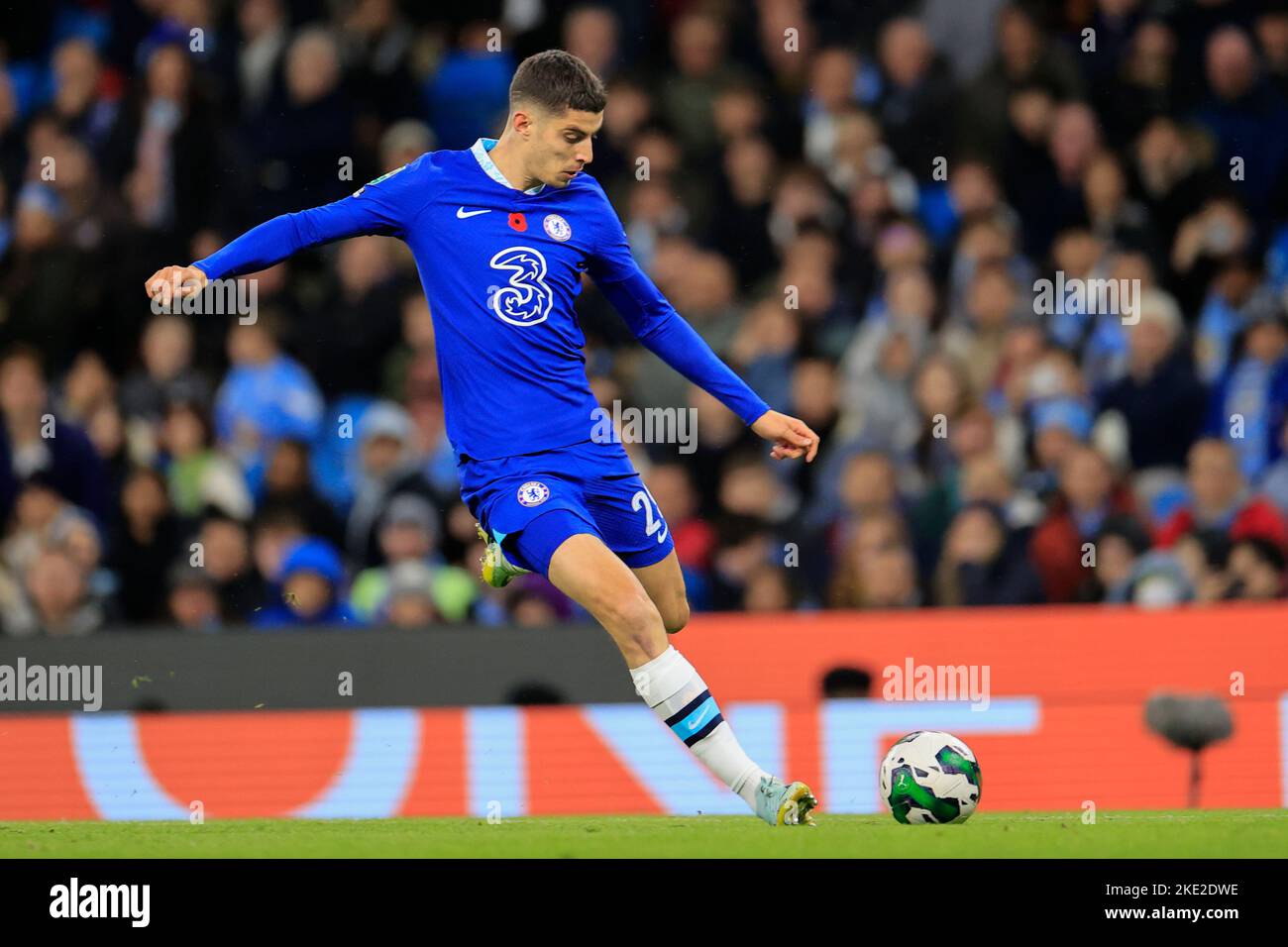 Kai Havertz #29 of Chelsea in action during the Carabao Cup Third Round ...