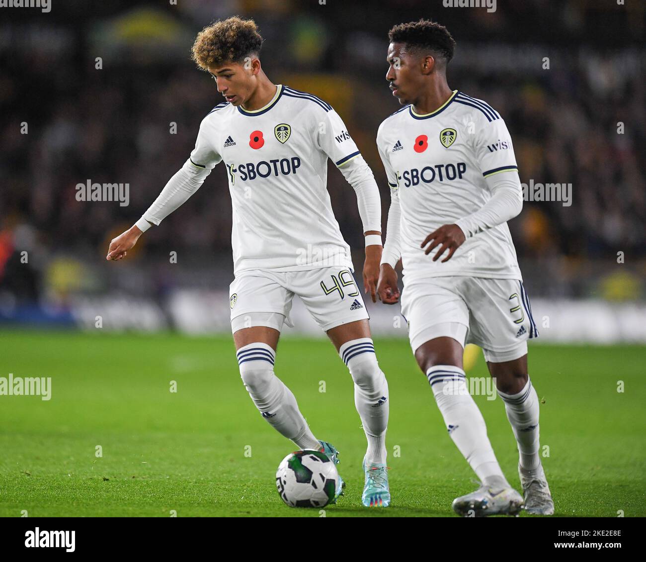 Mateo Fern‡ndez #49 of Leeds United during the Carabao Cup match ...