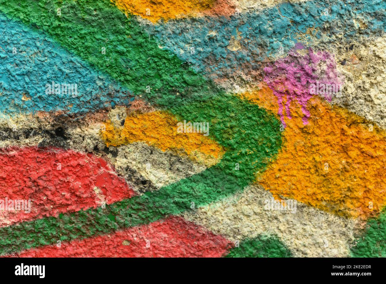 Colored wall texture multicolor paint graffiti Stock Photo - Alamy