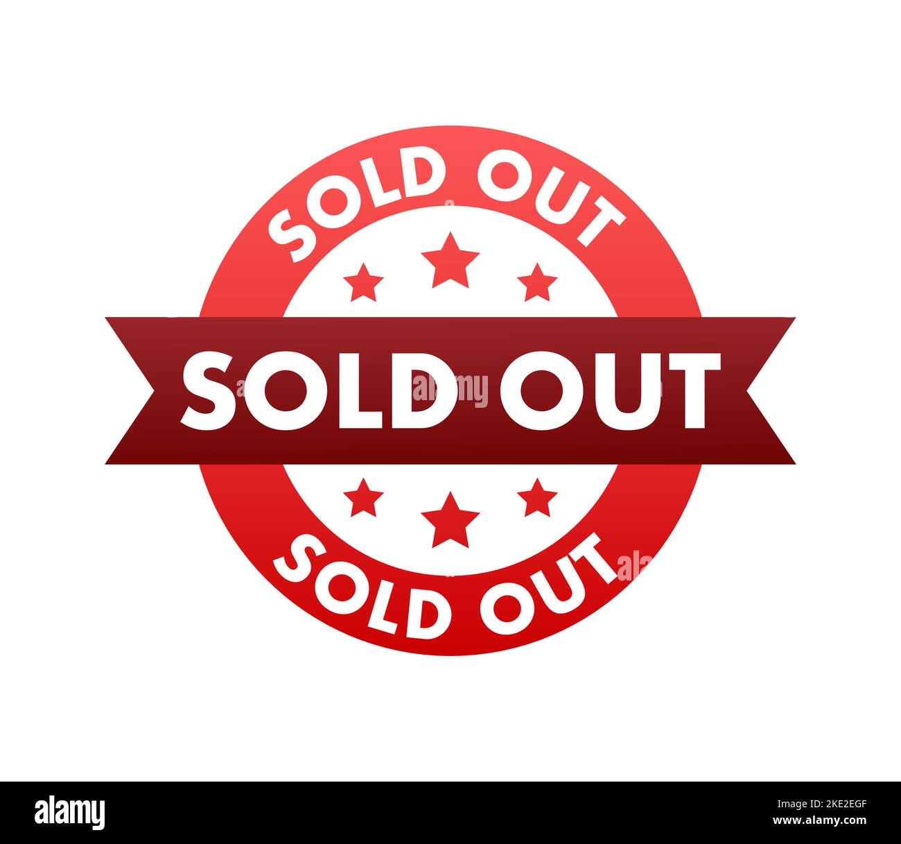 Sold out label, badge. Shop now. Vector stock illustration Stock Vector ...