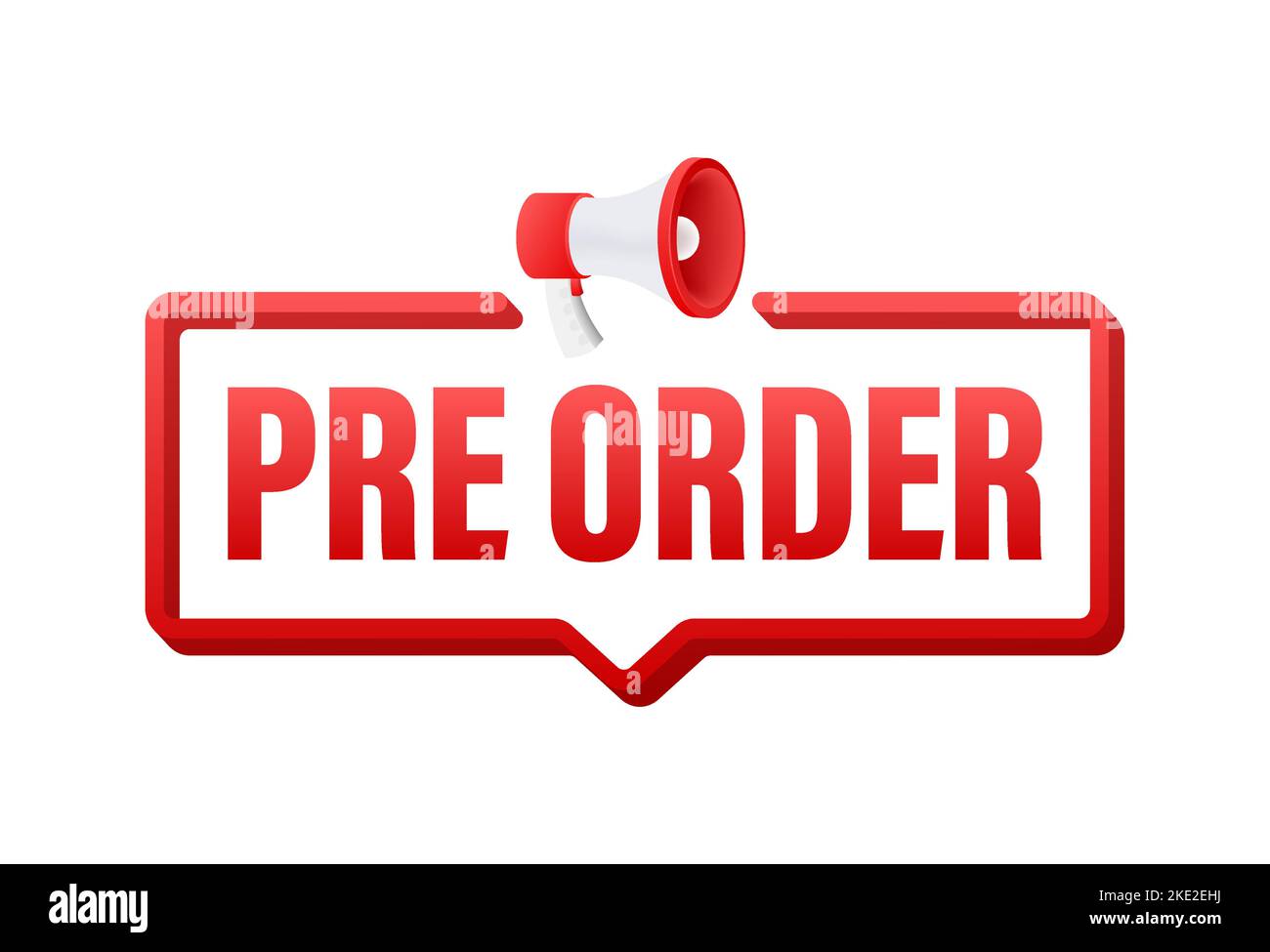 Pre order label. banner icon. Vector stock illustration Stock Vector ...