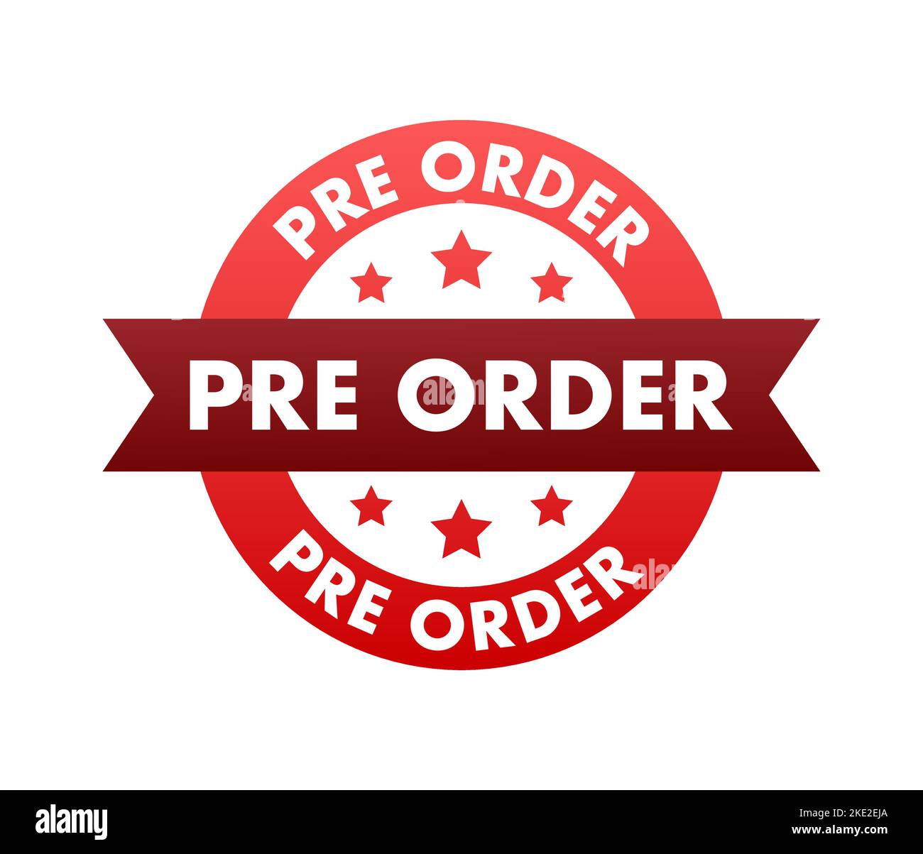 Pre order label. banner icon. Vector stock illustration Stock Vector ...