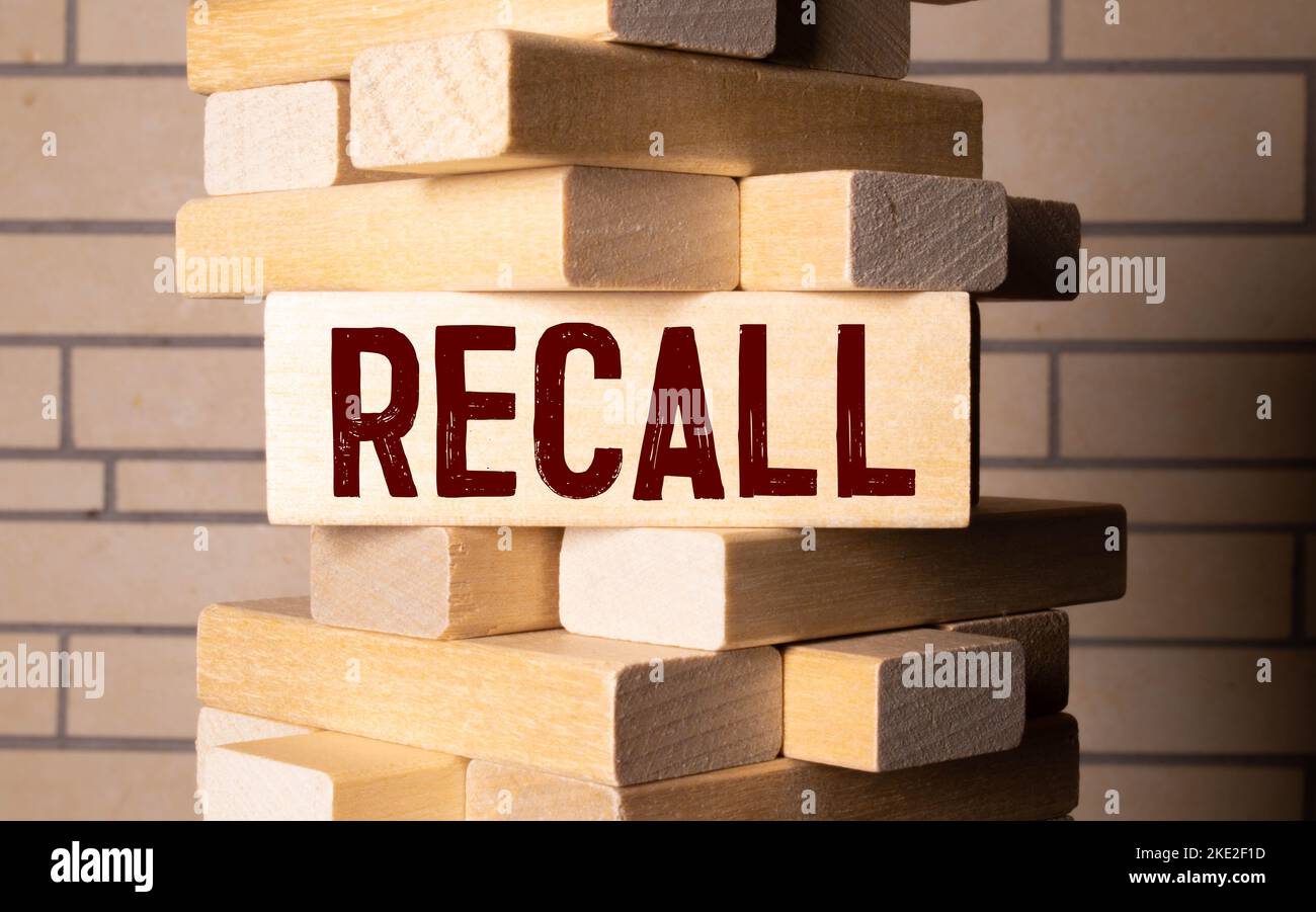 Recall word hi-res stock photography and images - Alamy
