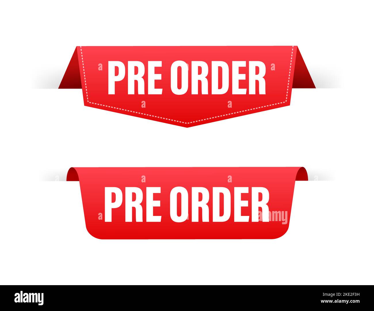Pre order label. banner icon. Vector stock illustration Stock Vector ...